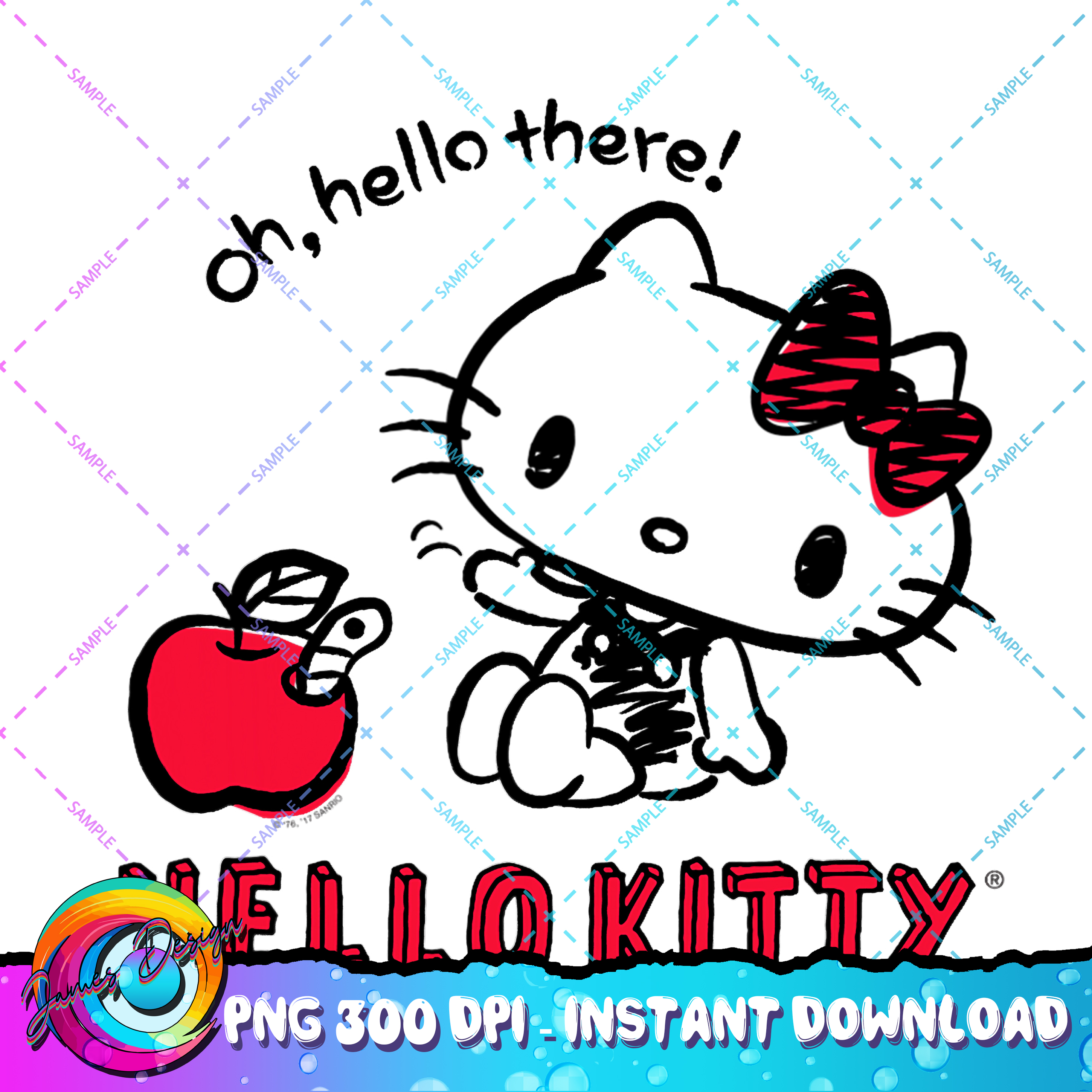 Hello Kitty Hand Sketched Art Hello There PNG Download copy | Inspire ...