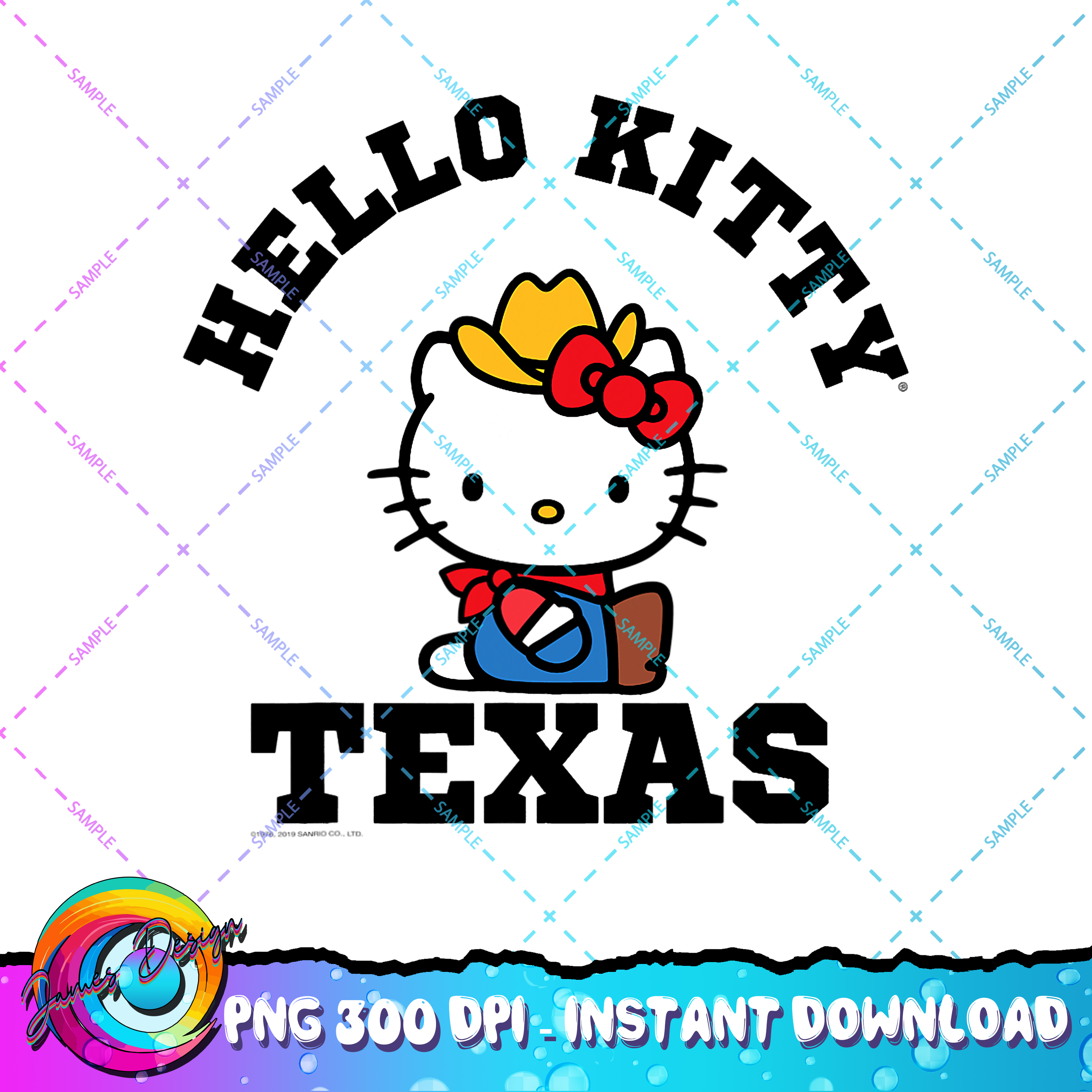 Hello Kitty Heart of Texas PNG Download copy | Inspire Uplift