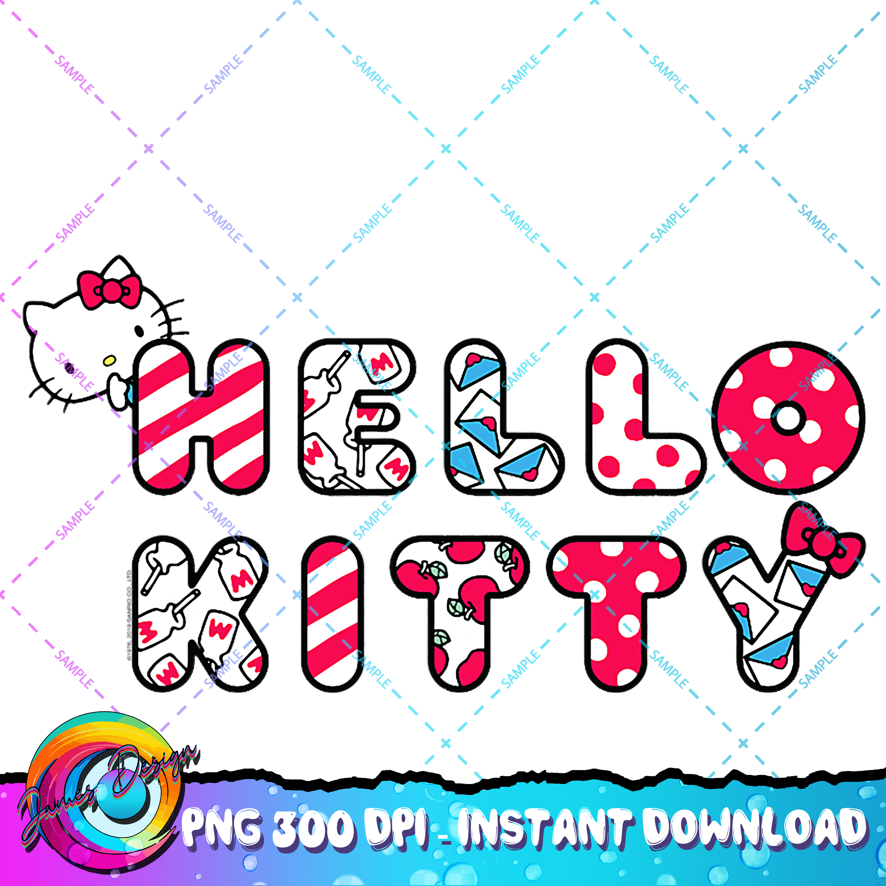 Hello Kitty Logo Retro Icons PNG Download copy | Inspire Uplift