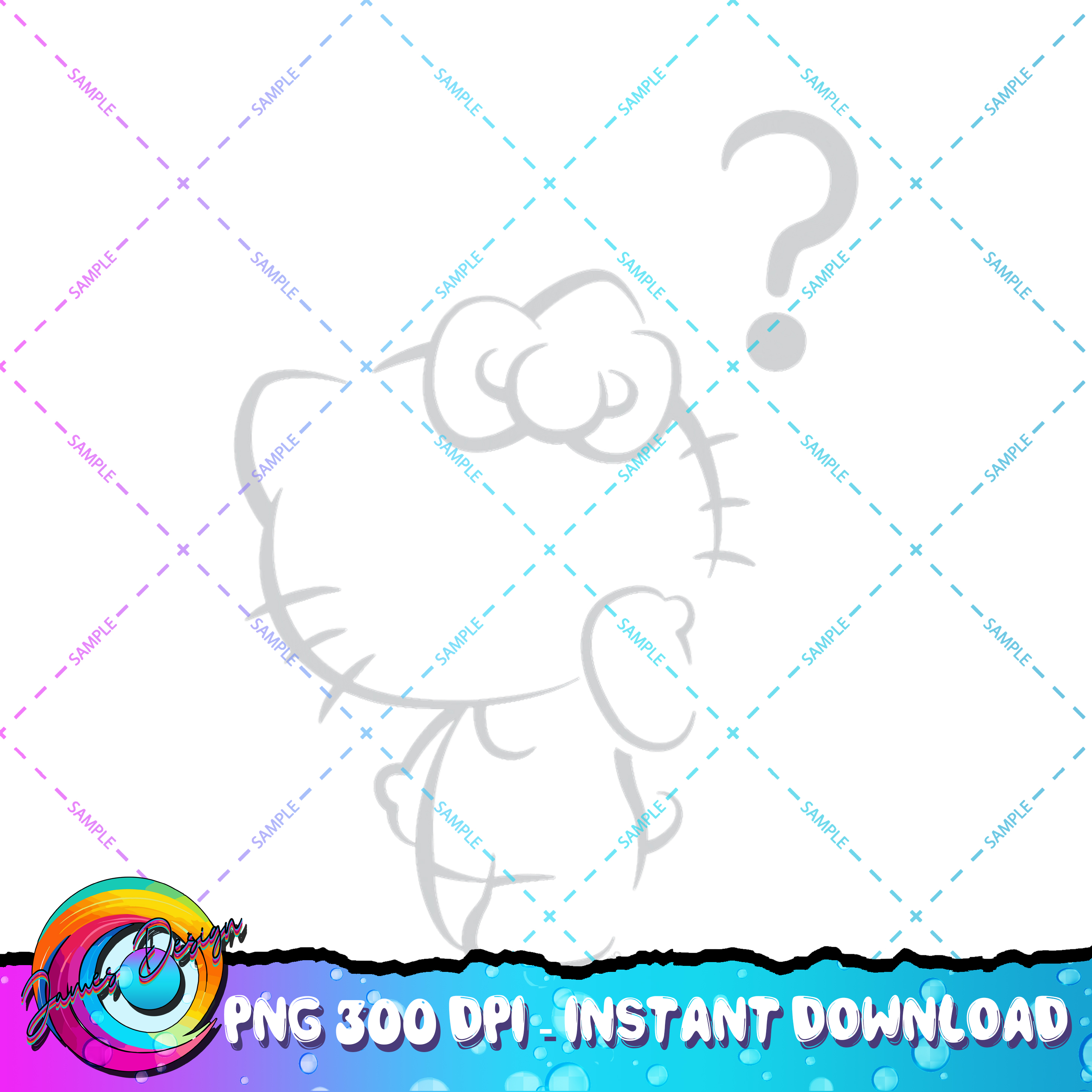 Hello Kitty Question Mark PNG Download copy | Inspire Uplift