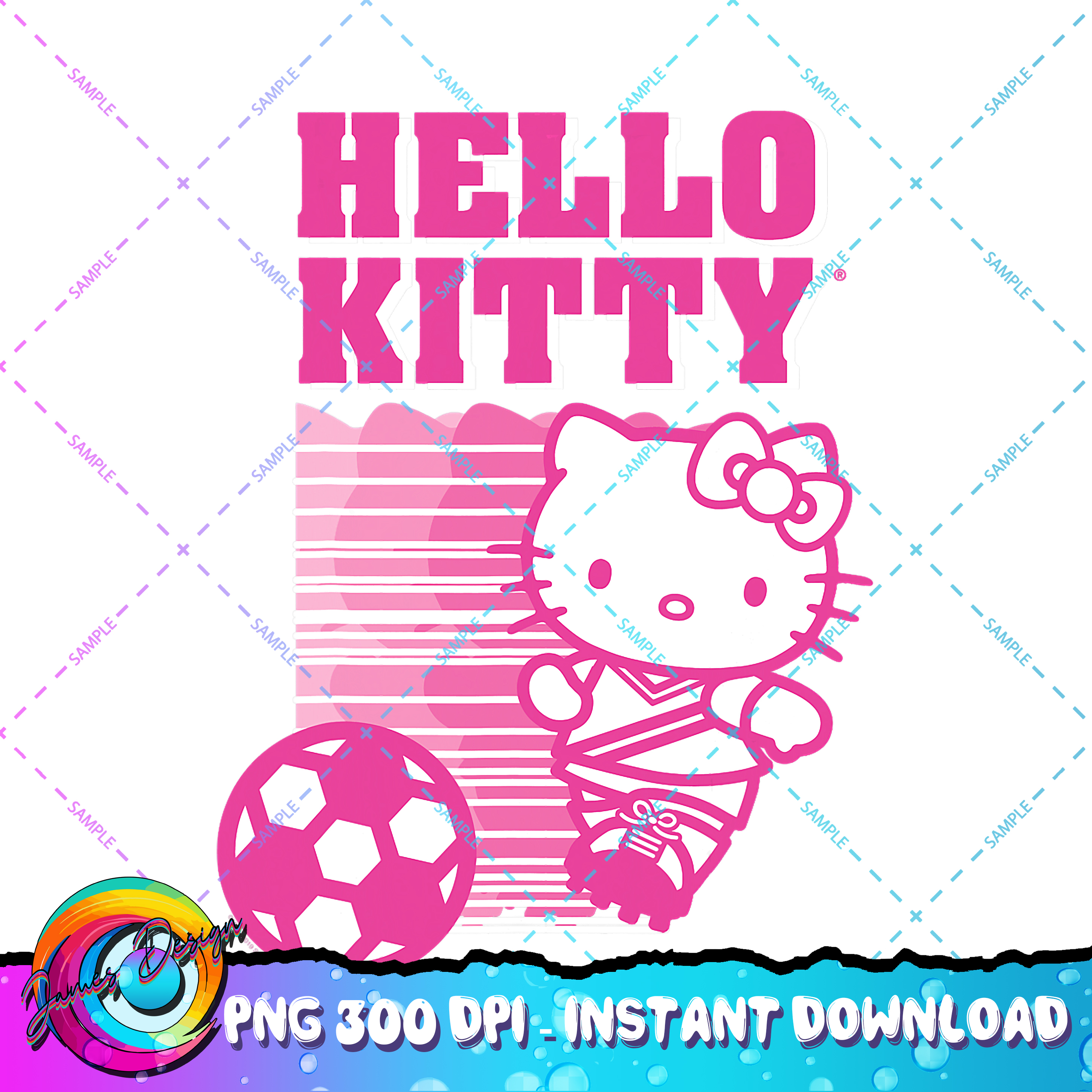 Hello Kitty Soccer Sports Athlete PNG Download copy | Inspire Uplift