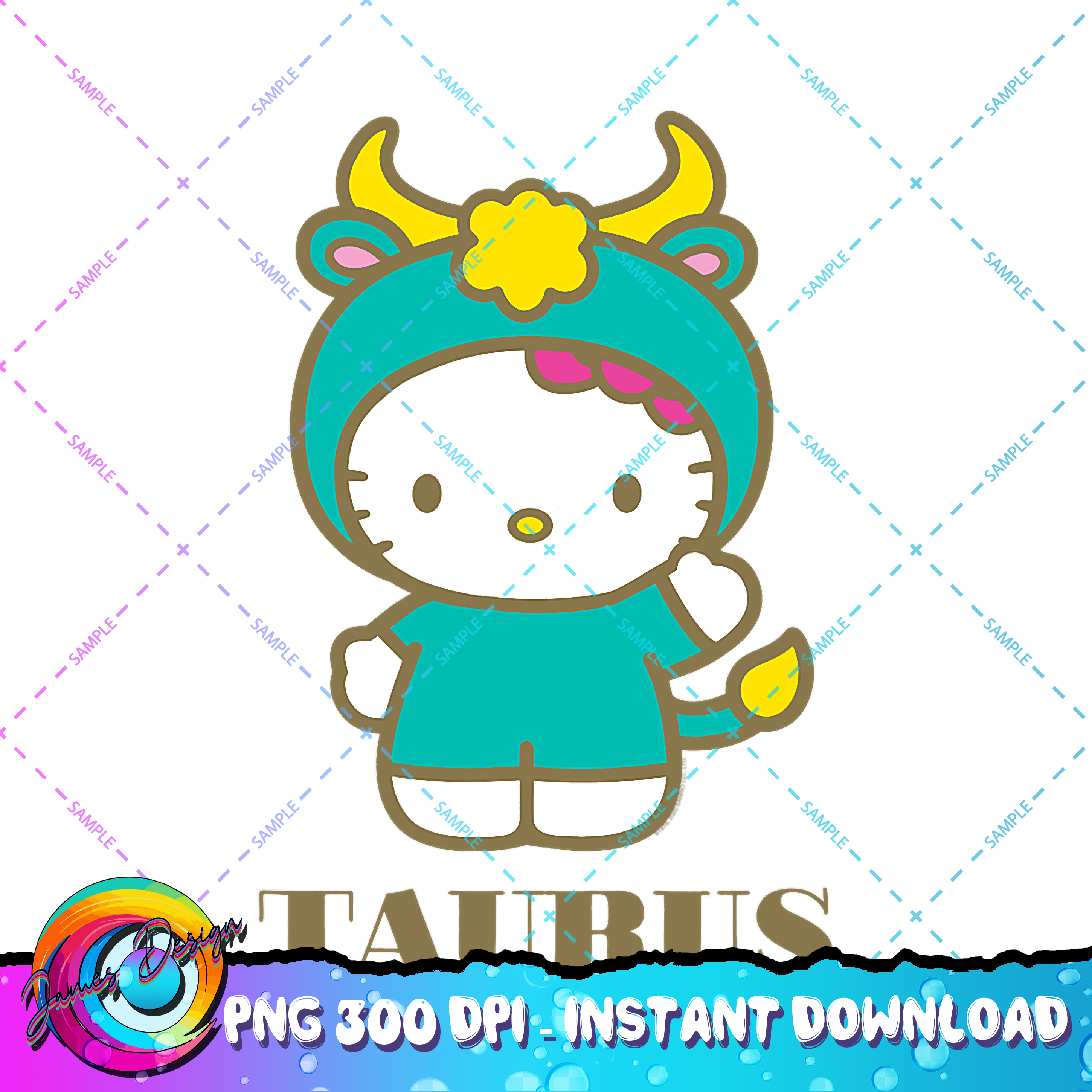 Hello Kitty Zodiac Taurus PNG Download copy | Inspire Uplift