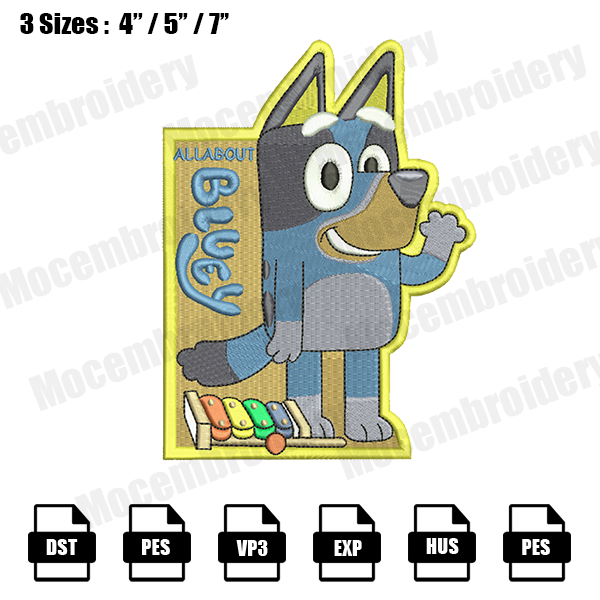 All about Bluey Embroidery Design, Bluey Embroidery Design F - Inspire ...