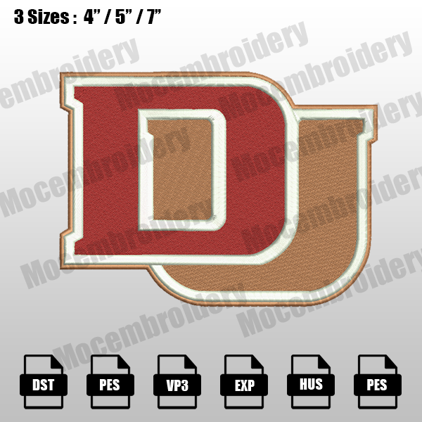 Denver Pioneers Logo Embroidery Design, NCAA Logo Embroidery - Inspire ...