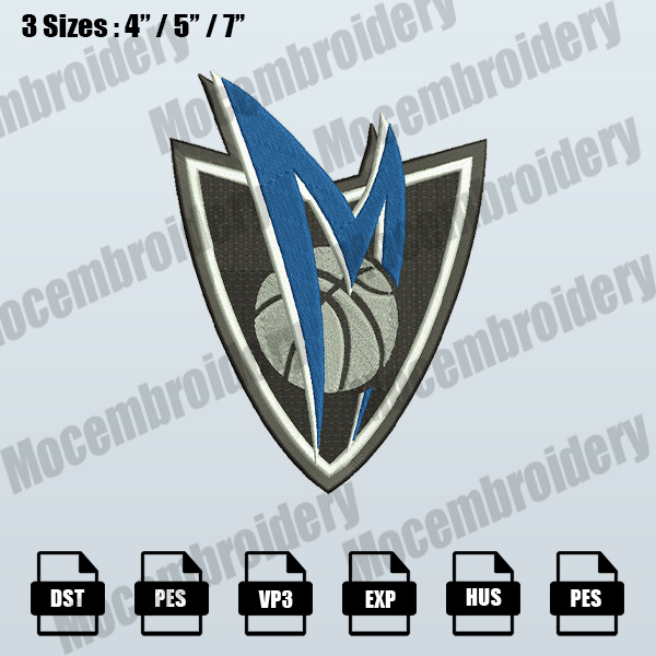 Dallas Mavericks Logos Embroidery Design, NBA Teams Embroide - Inspire ...