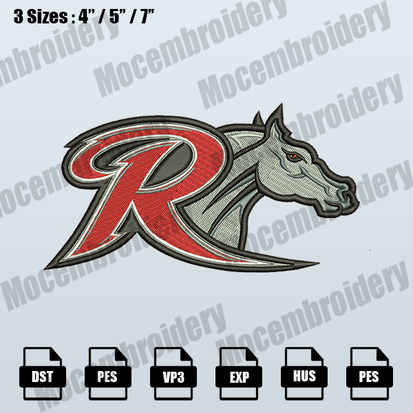 Rider Broncs Logos Embroidery Design, NCAA Logo Embroidery F - Inspire ...