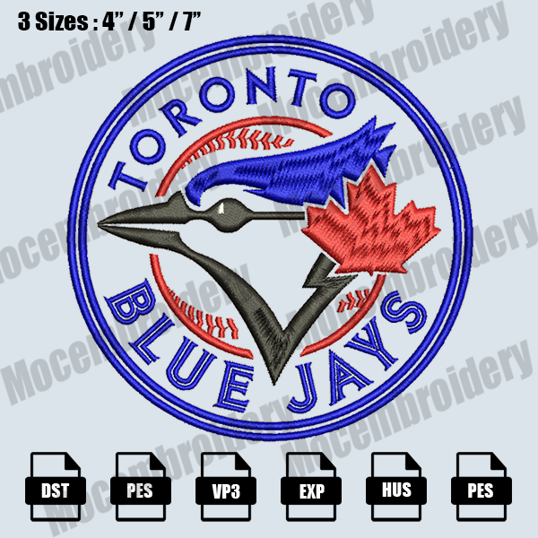 Toronto Blue Jays Alternate Logos Embroidery Designs, MLB Lo | Inspire ...