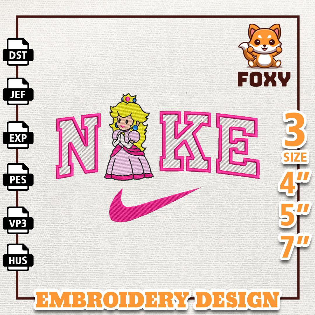 Nike Valentine Princess Peach Embroidery Design, Valentine C - Inspire ...