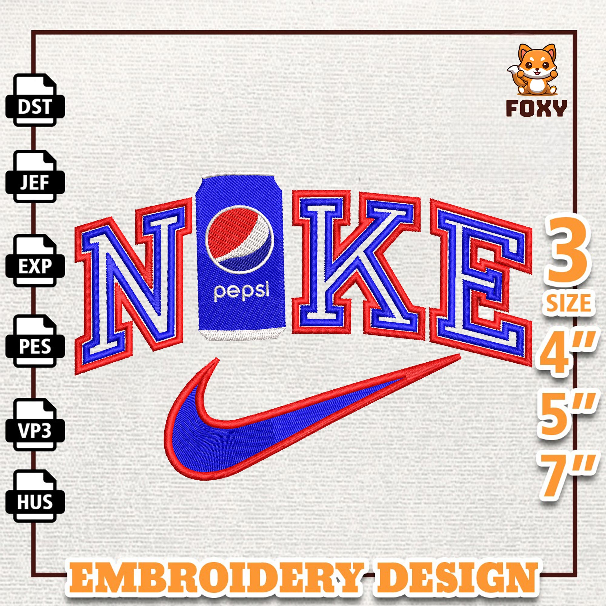 Nike Pepsi Drink Embroidery Design, Pepsi Drink Nike Embroid - Inspire ...