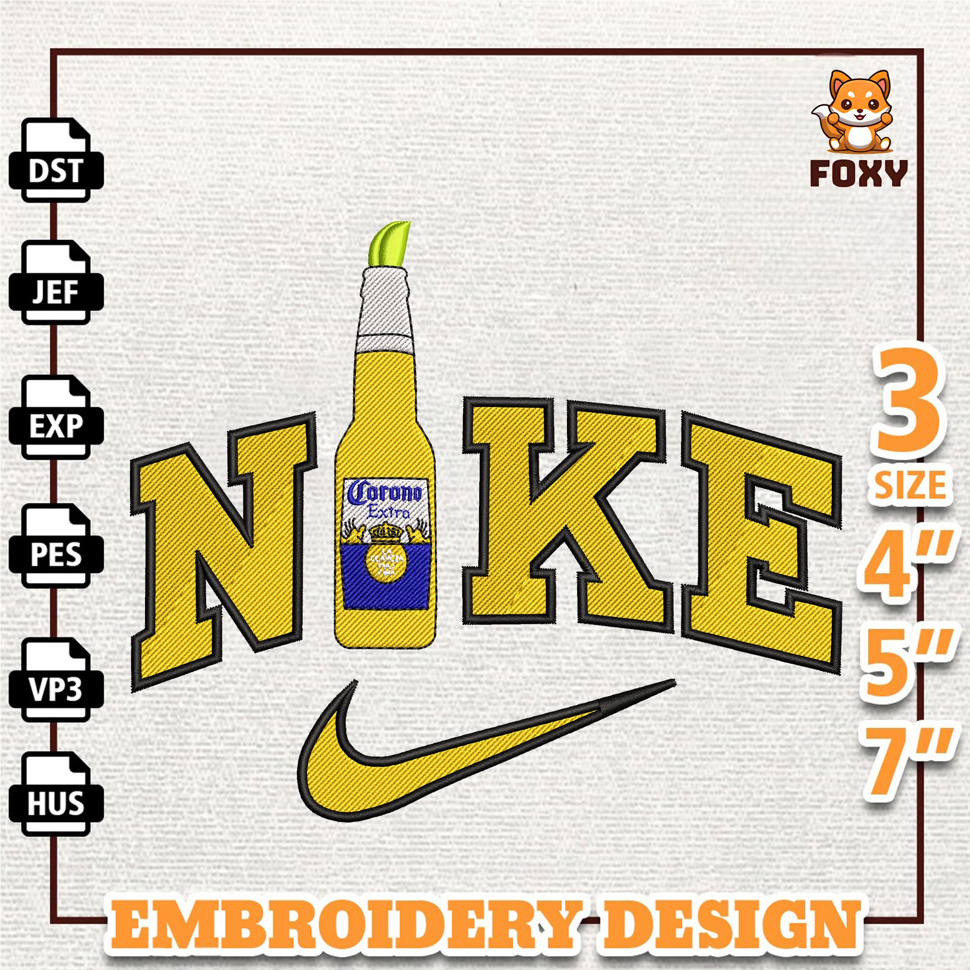 Nike Corona Beer Embroidery Design, Corona Beer Nike Embroid - Inspire ...