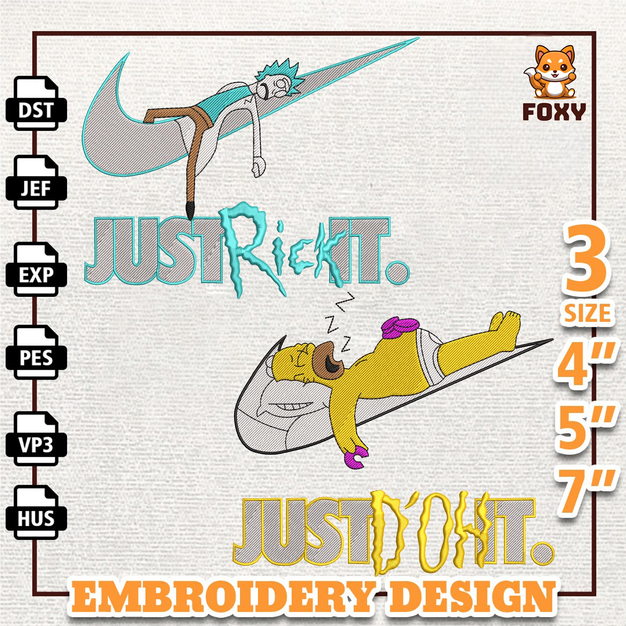 Nike Swoosh And Rick Embroidery Design, Couple Nike Embroide - Inspire ...
