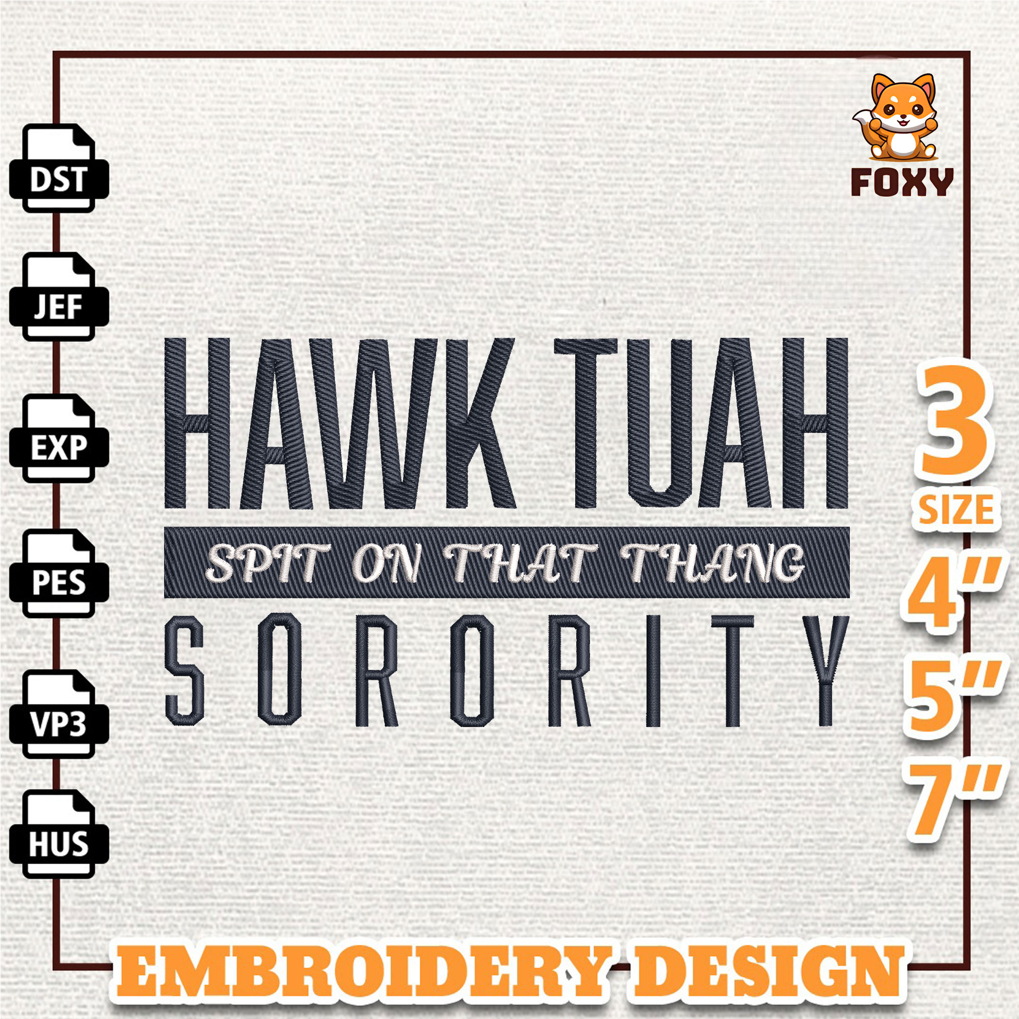 Hawk Tuah USA Embroidery Design, Spit On That Thing Embroide - Inspire ...