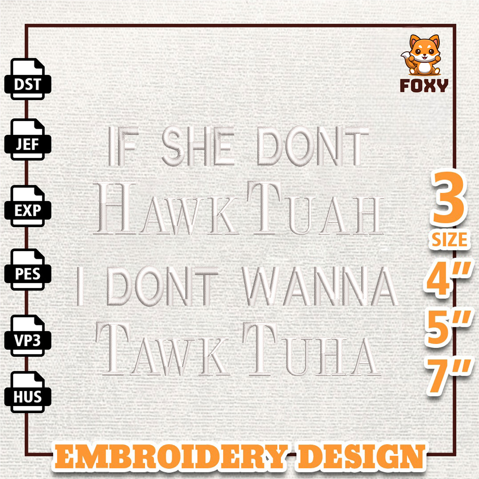 Funny Meme Embroidery Design, Trending Embroidery Design, Ha - Inspire ...