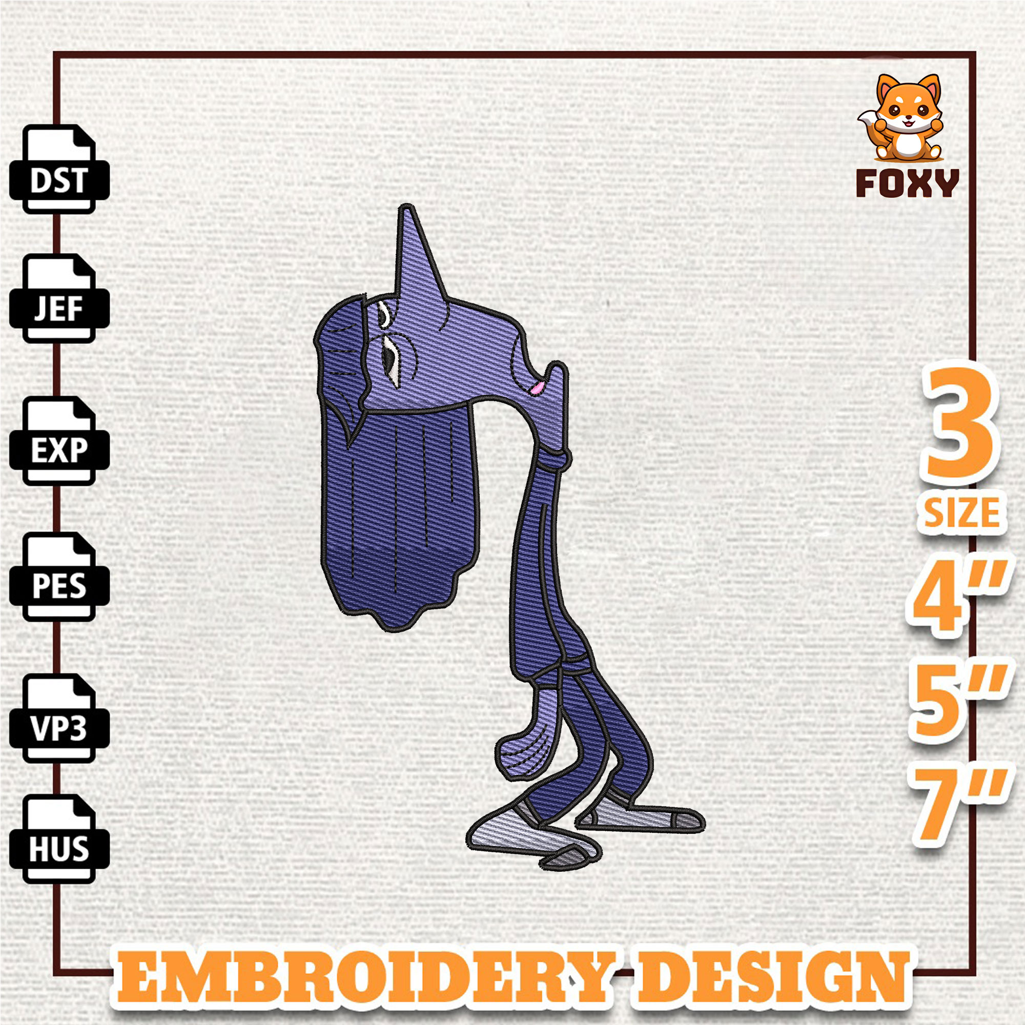 Inside Out 2 Embroidery Design, Ennui Embroidery Design, Tod | Inspire ...