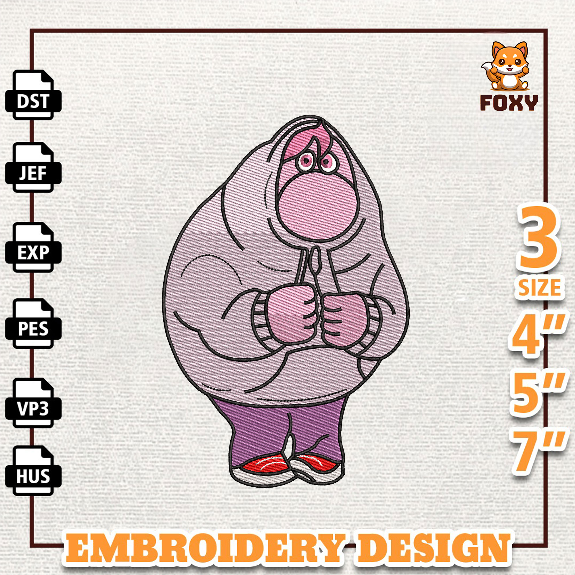 Inside Out 2 Embroidery Design, Embarrassment Embroidery Des | Inspire ...