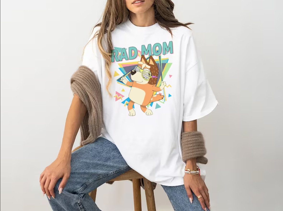 Bluey Rad Mom Shirt Bluey Family Sweat Shirt, Chilli Heeler | Inspire ...