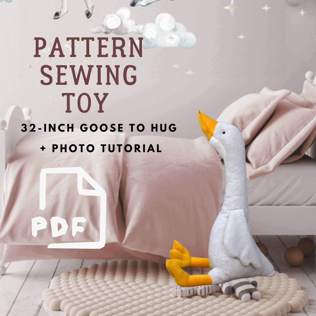 Goose 33.4 inches Pattern PDF/ Make of Big Goose for Hugs / | Inspire ...