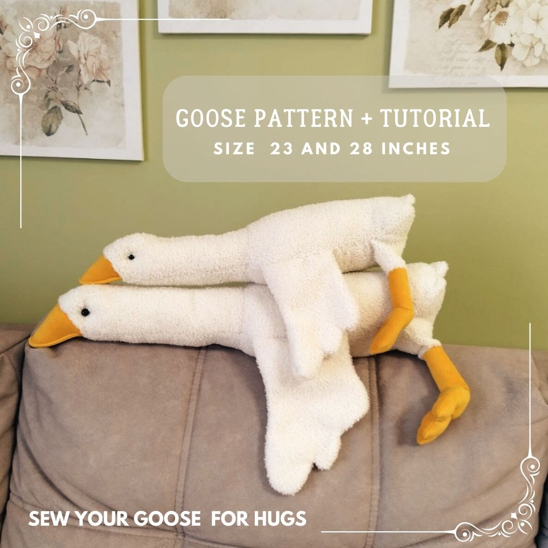 2 Patterns of geese PDF/ Create 2 sizes of Cuddle Geese/ Stu - Inspire ...
