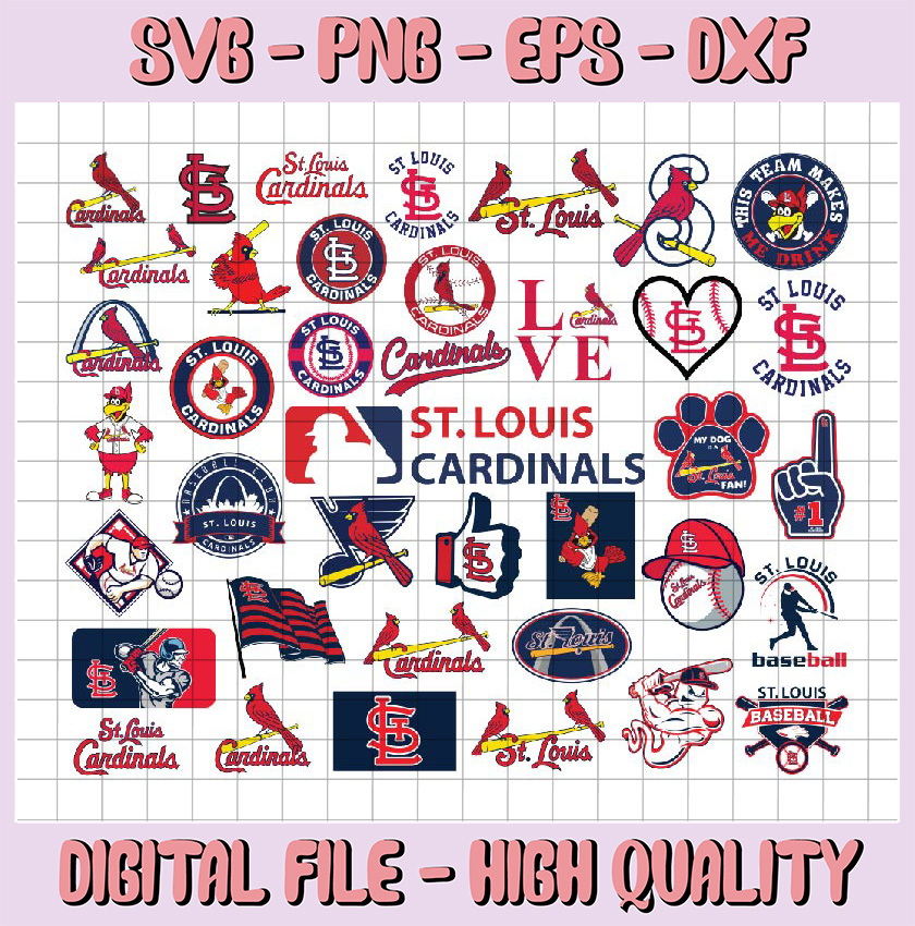 St-Louis-Cardinals Svg Baseball Team Svg, Bundle Svg Files M | Inspire ...
