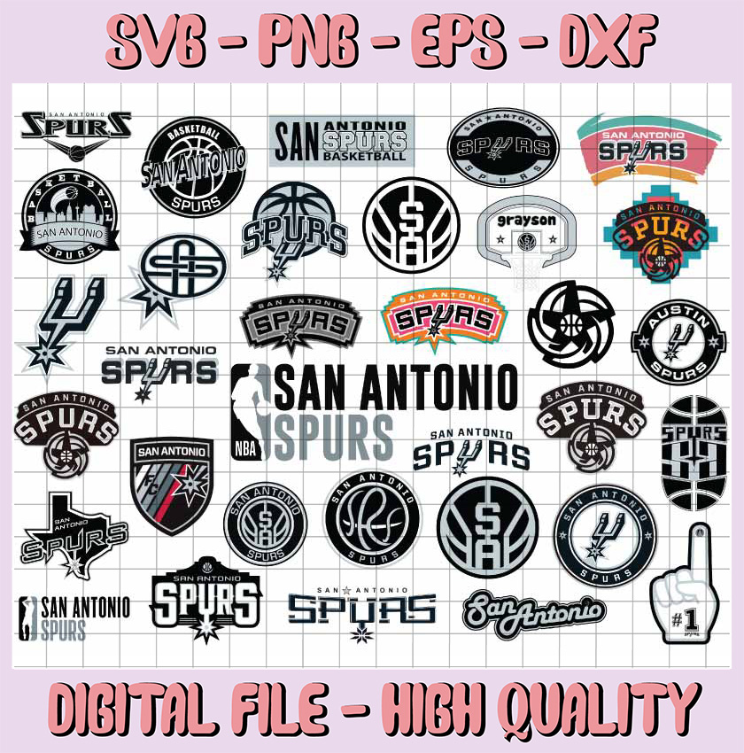 35 Files San Antonio Spurs SVG, NBA Basketball bundle svg, N | Inspire ...