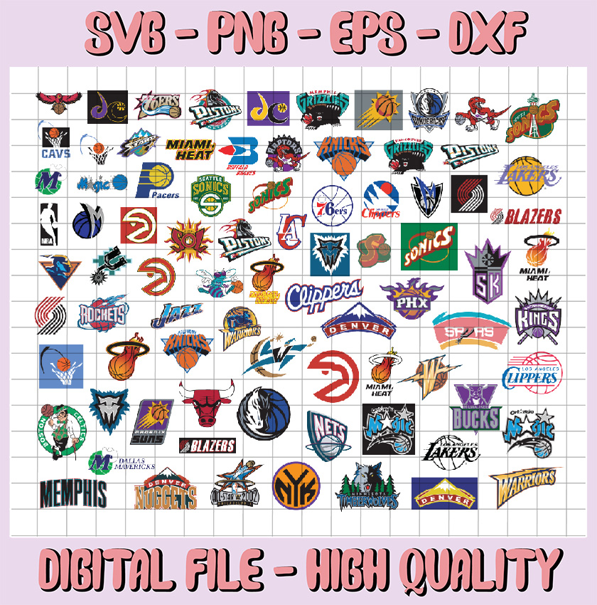 NBA Logo BundleSVG, Nba Svg, Basketball svg, Png, Svg, Jpg, | Inspire ...