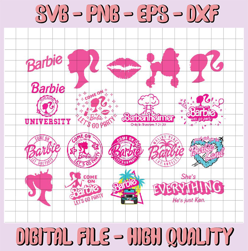 Bundle Layered Svg file, pink doll Svg, Girl Svg, SVG file f | Inspire ...