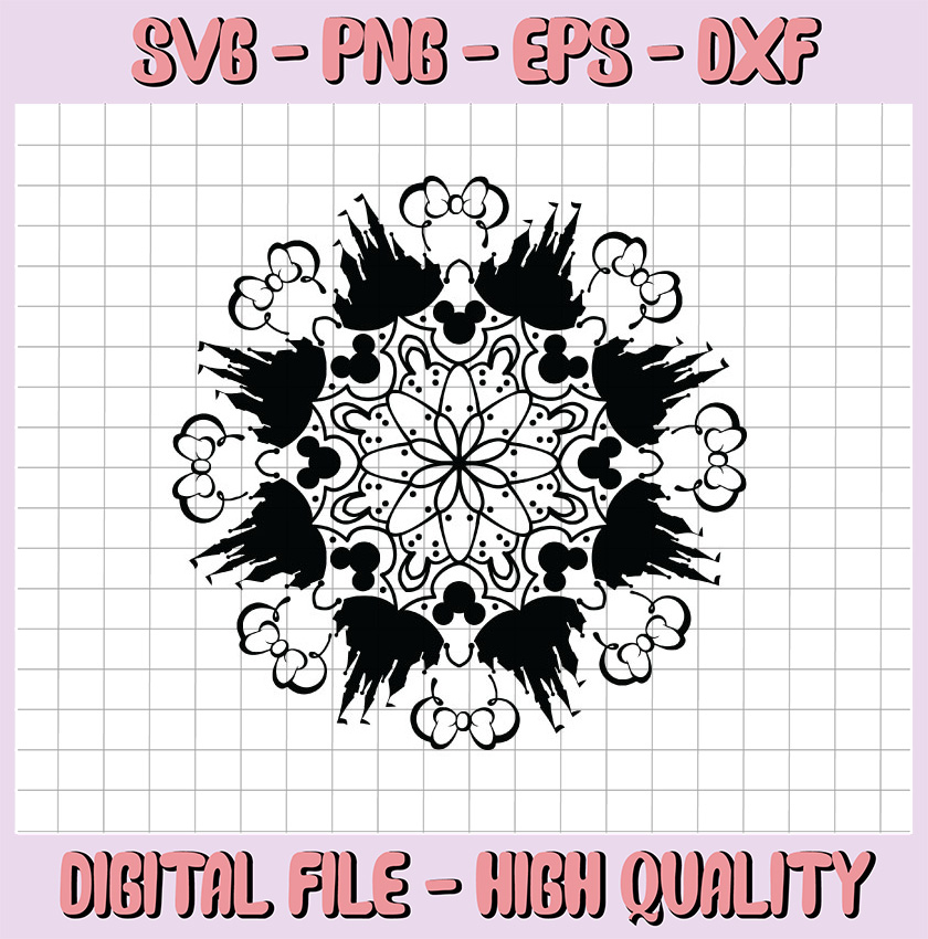 Disney Mandala svg,Zentangle svg, Mandala svg, Funny svg, Mi - Inspire ...