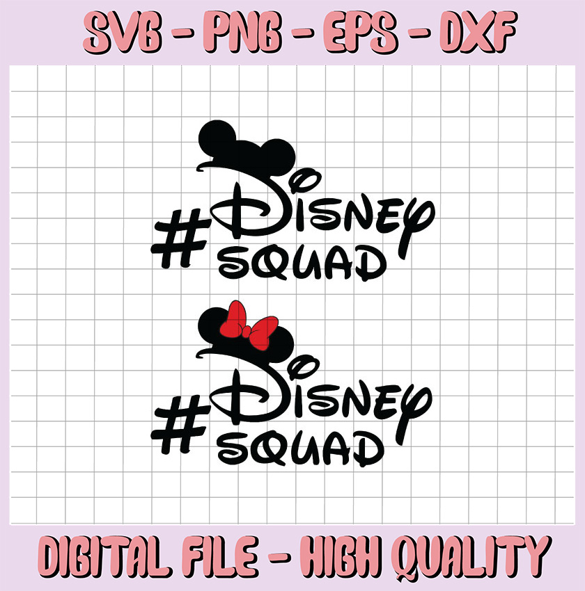 Disney Squad SVG / Minnie mouse SVG / Mickey mause SVG / Dis | Inspire ...