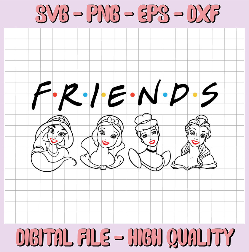 Princess Friends SVG, Disney Princess Friends, Princess Frie - Inspire ...