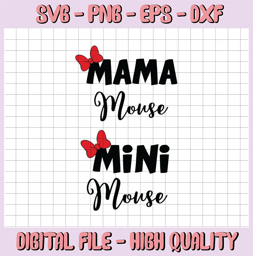Minnie mouse svg, mama mouse mini mouse svg, clipart, disney | Inspire ...