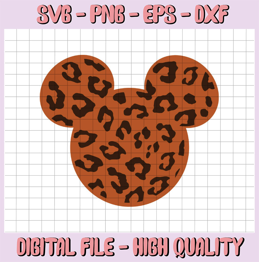 Mickey Mouse Cheetah SVG Clipart,Mickey Minnie Leopard Cheet - Inspire ...