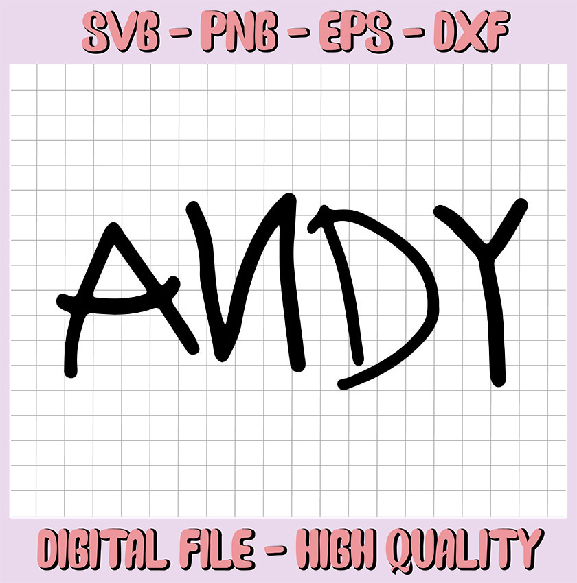 Andy svg, Toystory svg, Disney svg, Instant Download, Andy f | Inspire ...