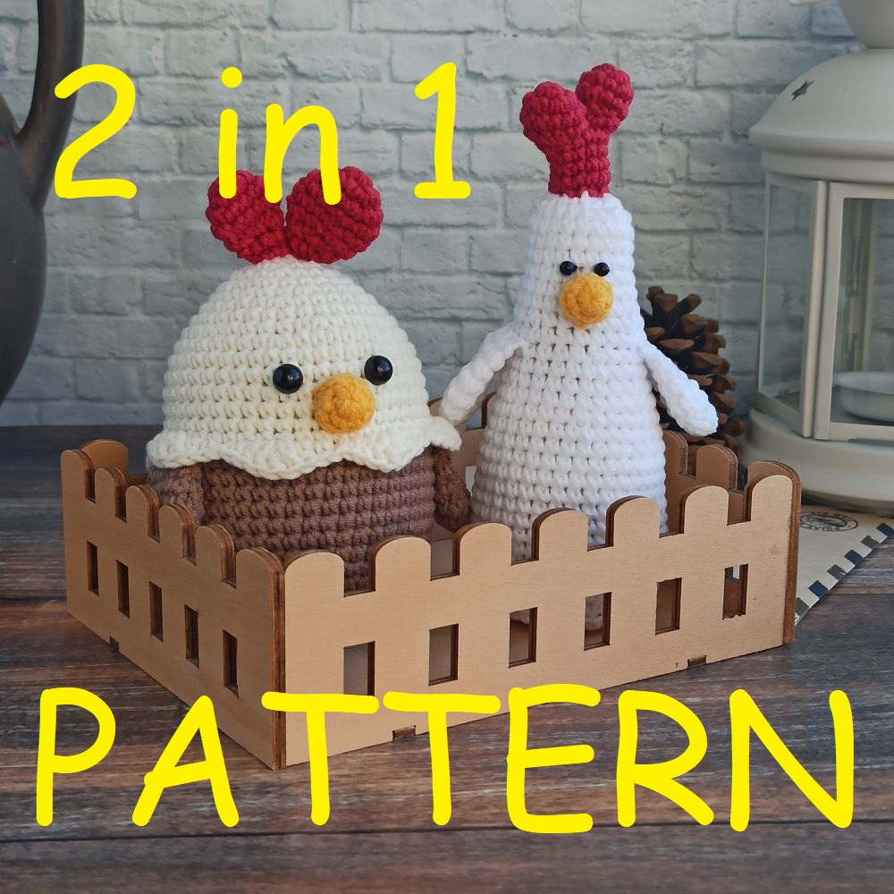 Crochet chicken pattern Crochet Easter chick toy pattern Ami | Inspire ...