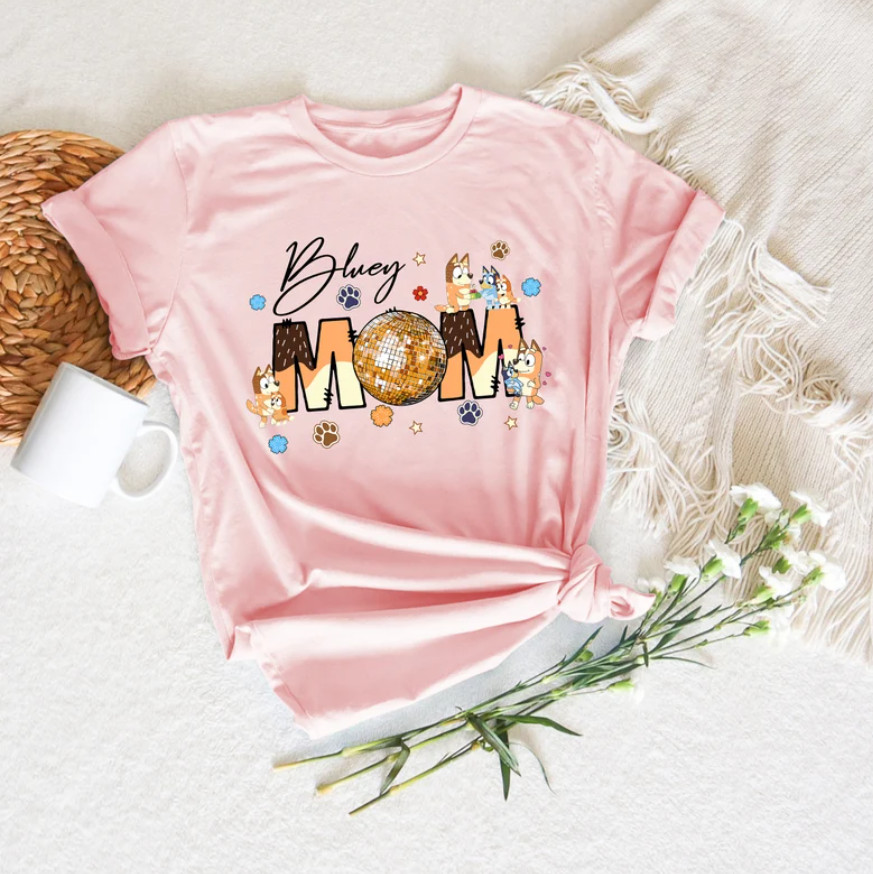 Bluey Mom Comfort Colors Shirt, Bluey Cool Mom Club Shirt, B | Inspire ...