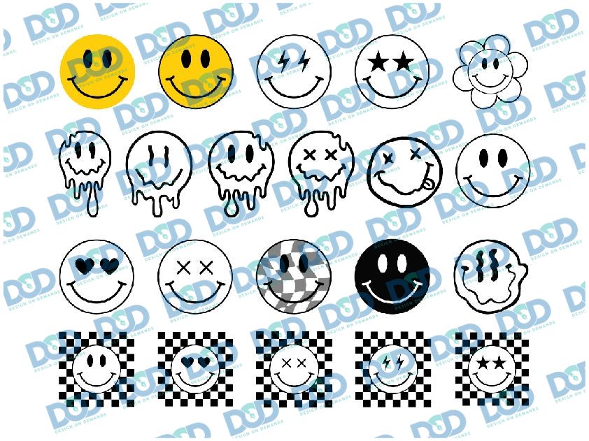 Smiley face svg, smiley svg, drippy smiley svg, melting smil - Inspire ...