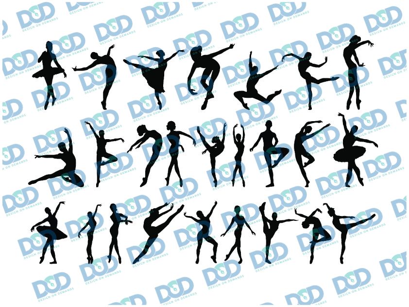 Ballet Dancer Bundle Pack -SVG, PNG, DXF,Eps - Digital Desig | Inspire ...