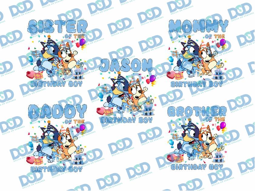 Personalized Name Bluey Family Birthday Png, Bluey Family Ma | Inspire ...