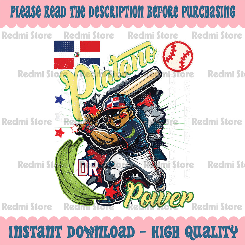 Dominican republic baseball dominicana platano power Png, Ha | Inspire ...