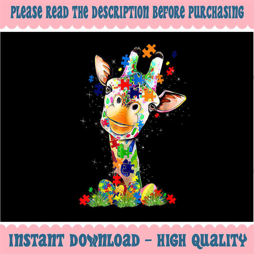 Easter Giraffe World Autism Awareness Day Png, Autism Awaren - Inspire ...