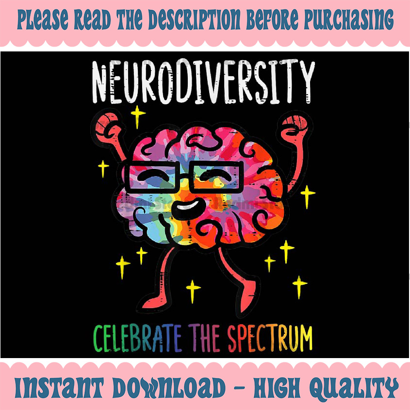 Neurodiversity Brain Autism Awareness ASD ADHD Png, Autism A - Inspire ...