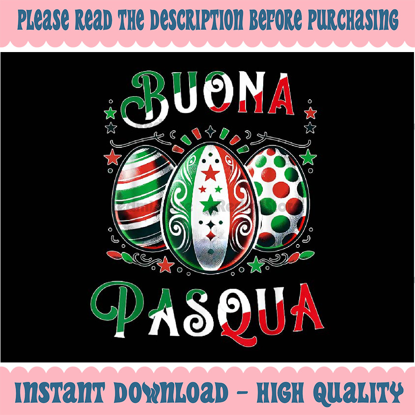 PNG ONLY Buona Pasqua Italian Easter Png, Happy Easter Egg B | Inspire ...