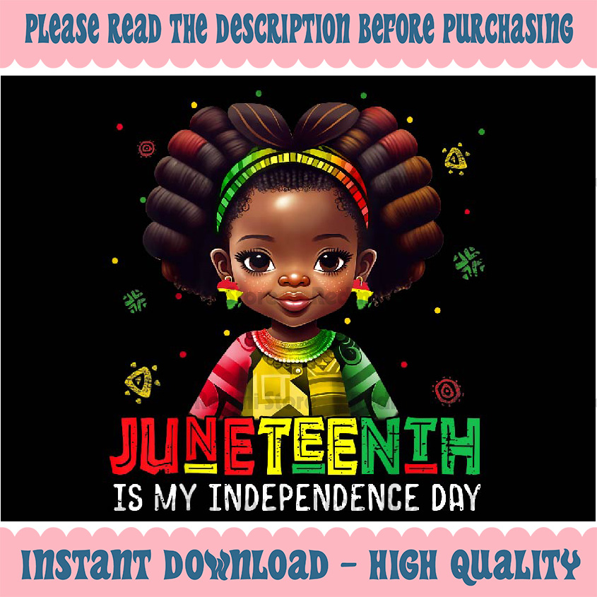 Juneteenth Celebrating 1865 Cute Black Girls Kids Png, Celeb | Inspire ...