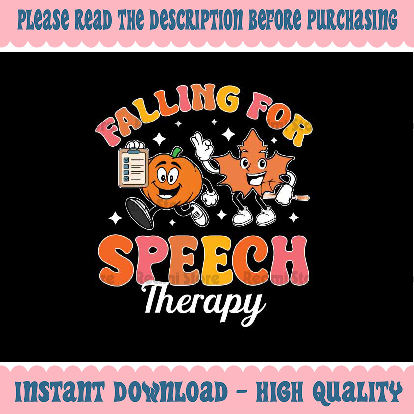 Falling For Speech Therapy Svg SLP Fall Pumpkin Thanksgiving | Inspire ...