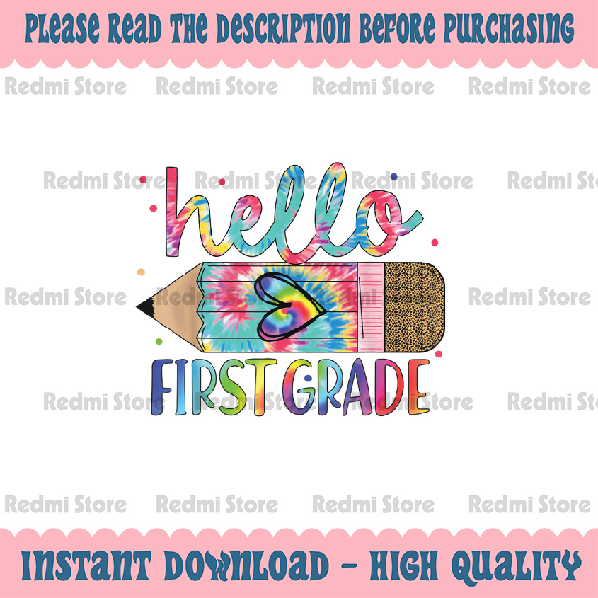 Hello First 1st Grade Back To School Teachers Png, Hello Fir | Inspire ...