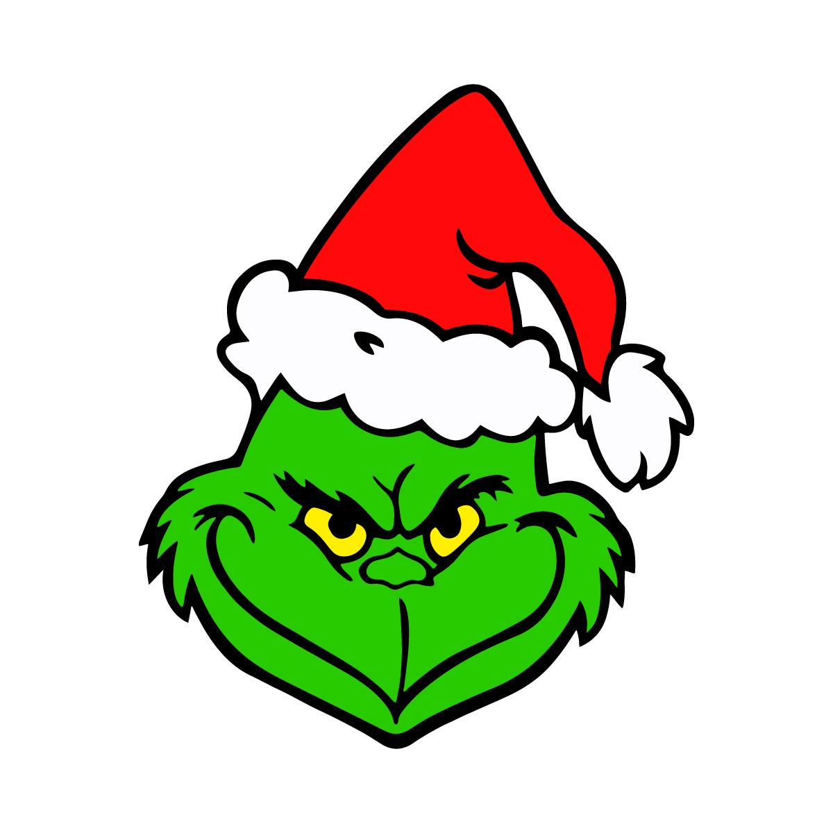 Grinch Face - Dr. Seuss - Christmas SVG PNG - Digital Design | Inspire ...