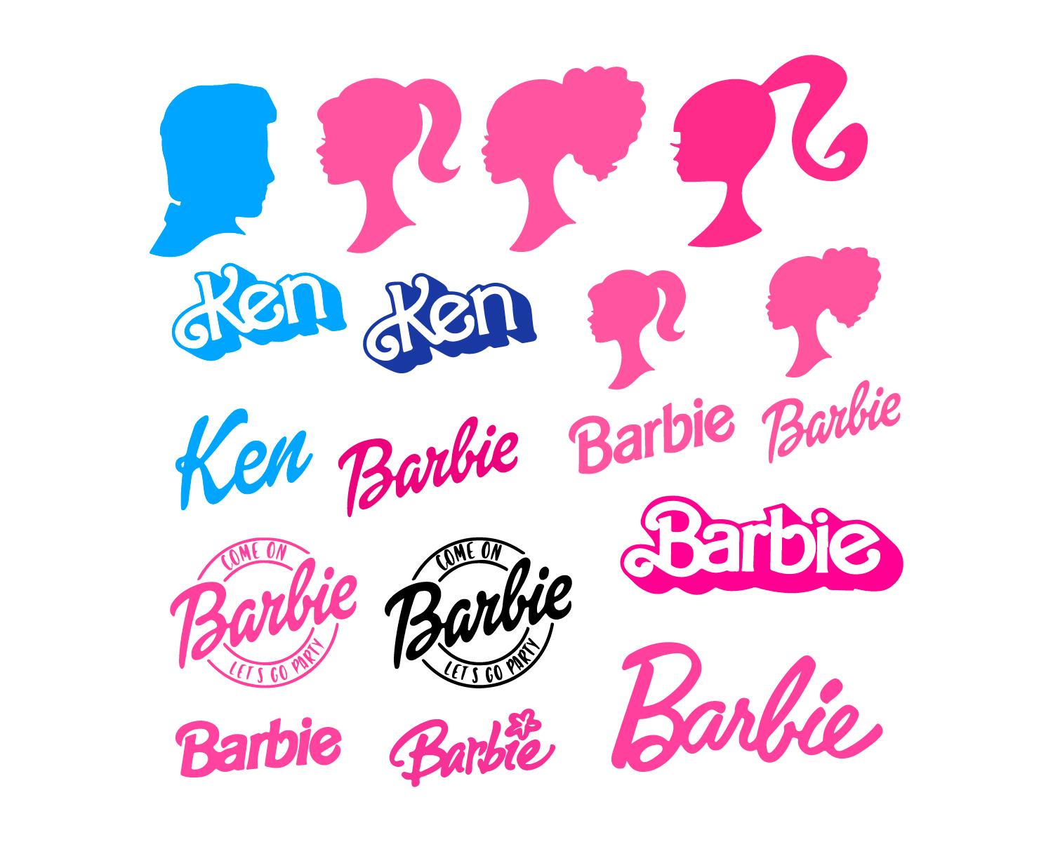 Barbie and Ken PNG, 16 Svg Bundle, Doll Svg Logo, Cricut Dig | Inspire ...