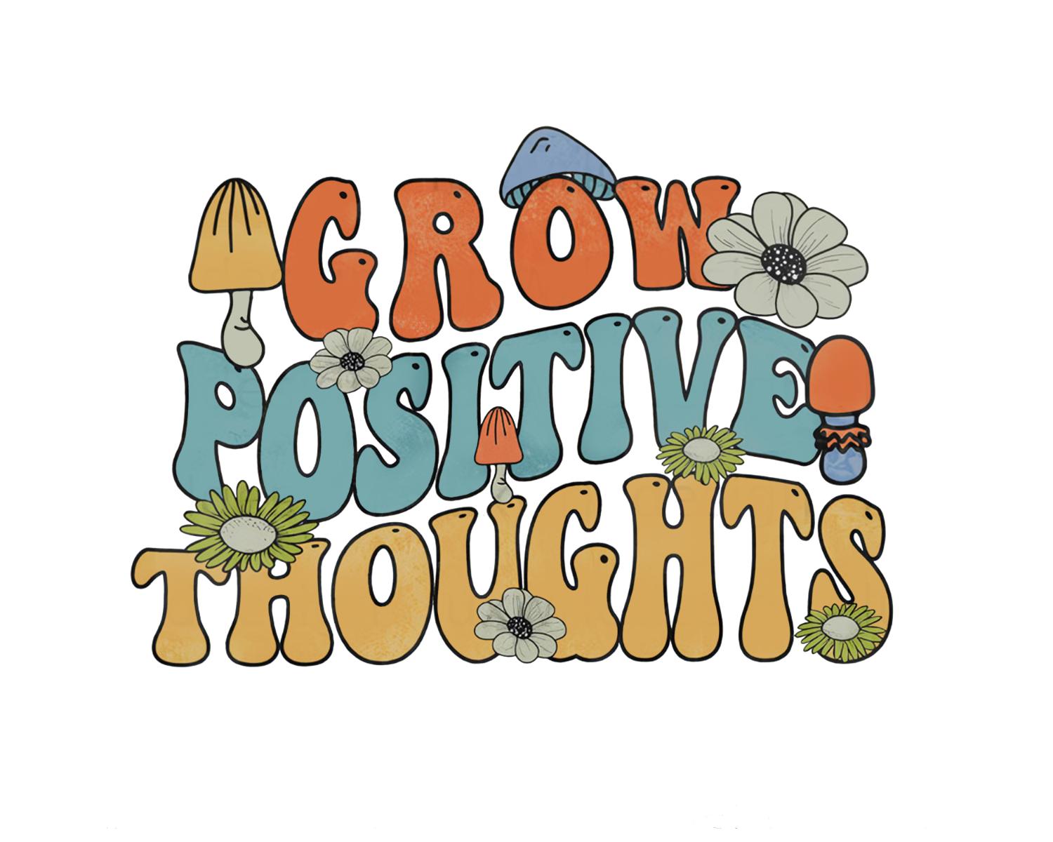 Grow Positive Thoughts PNG Hippie png Hippie Sou | Inspire Uplift