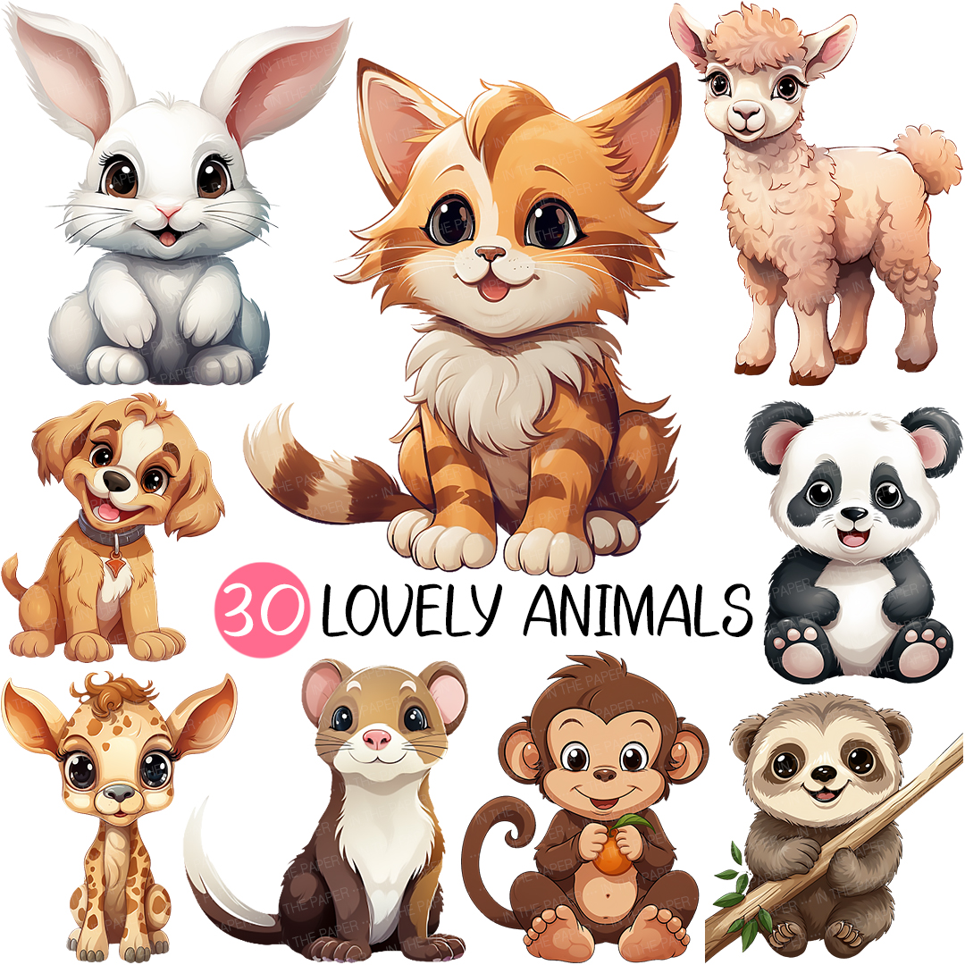 Lovely Animal PNG | Baby Animals Clip art Puppy Kitten Rabbi | Inspire ...