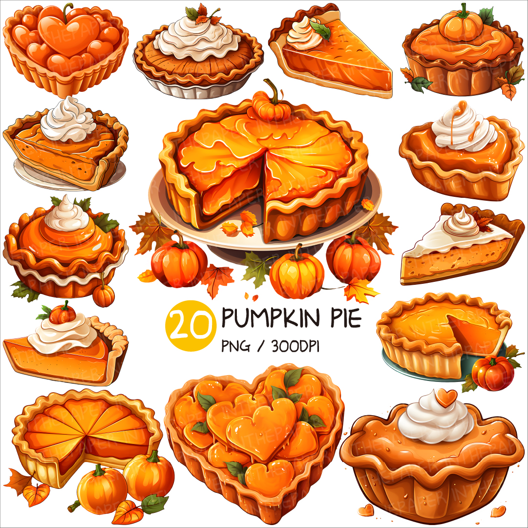 Pumpkin Pie PNG | Halloween Thanksgiving Dessert Clipart Tar | Inspire ...