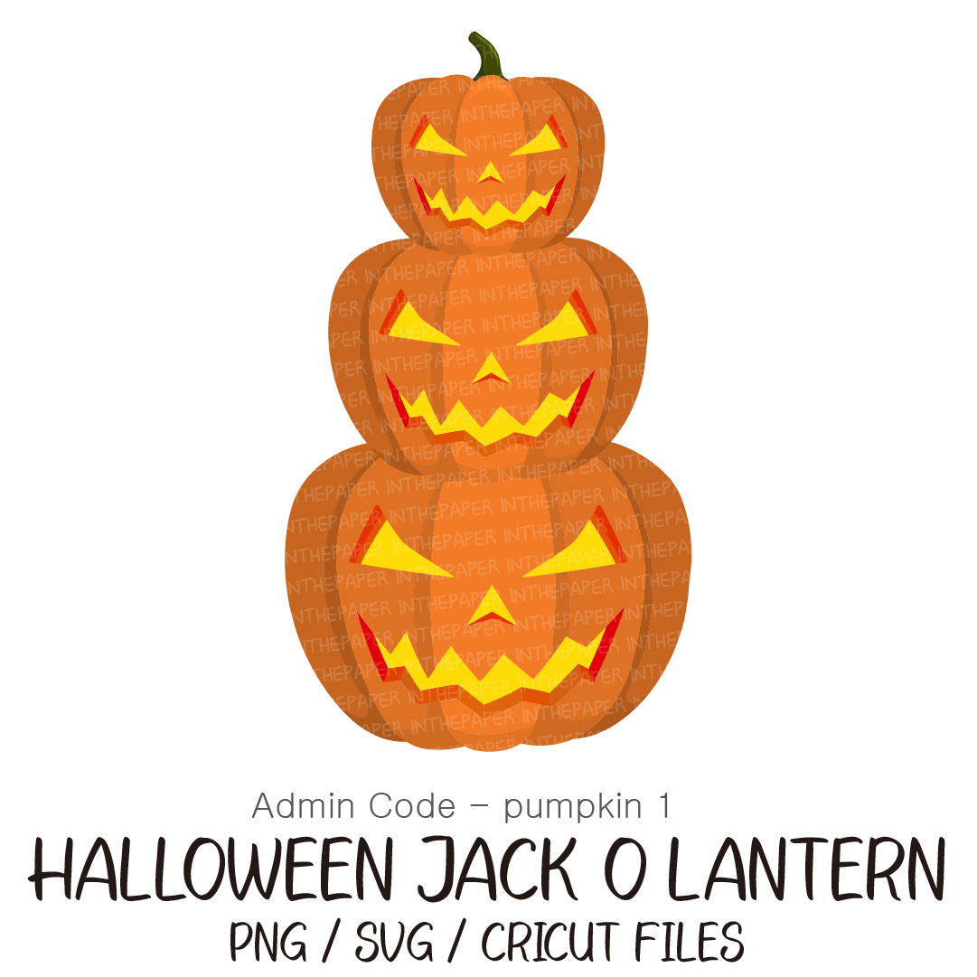 Halloween Jack O'Lantern SVG PNG Pumpkin Clipart Hand Drawin | Inspire ...